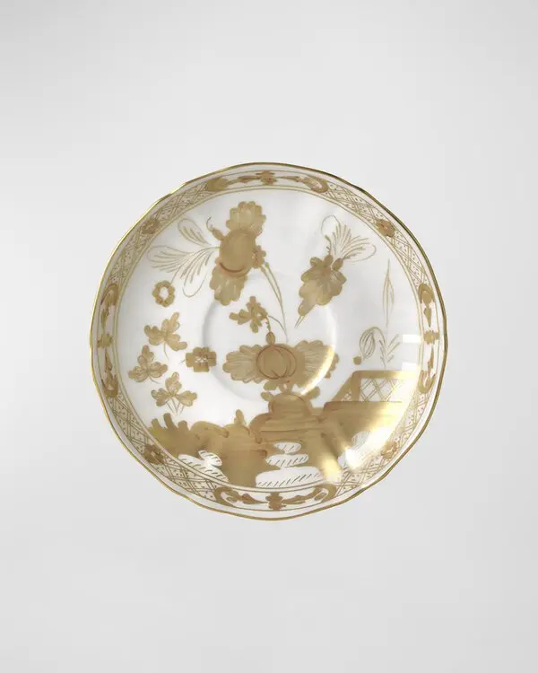GINORI 1735 Oriente Italiano Aurum Tea Saucer - Oiaurum