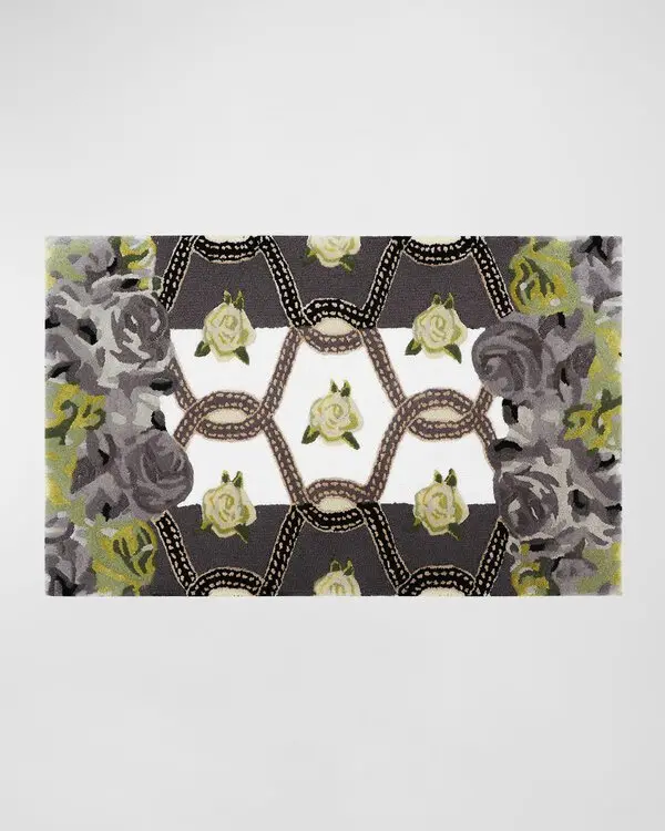 MACKENZIE-CHILDS Really Rosy Rug, 2' X 4