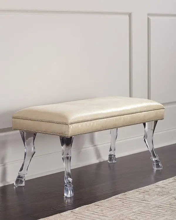 MASSOUD Centaur Leather Bench