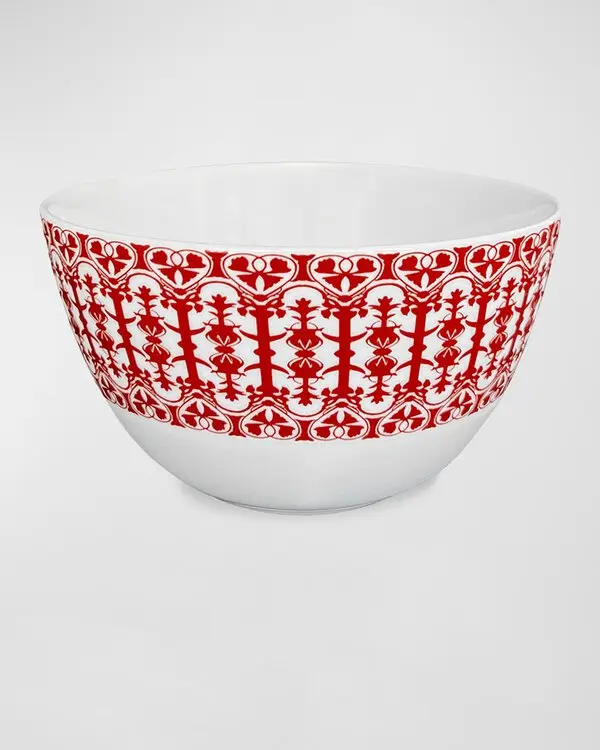 CASKATA Casablanca Crimson Tall Cereal Bowls, Set Of 4