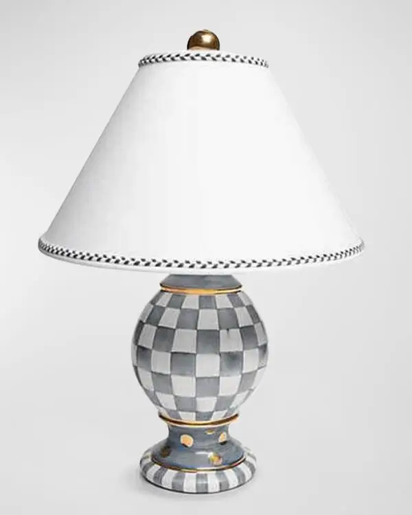MACKENZIE-CHILDS Sterling Check Globe Lamp