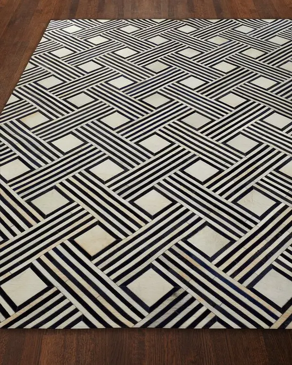 EXQUISITE RUGS Garett Hairhide Rug, 5' X 8 - Gray/blue