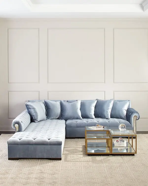 HAUTE HOUSE Divine Mirror-trim Sectional, 116