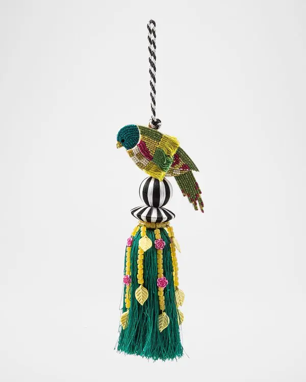 MACKENZIE-CHILDS Parakeet Beaded Tassel