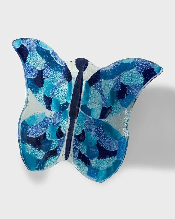 GLOBAL VIEWS Large Glass Butterfly