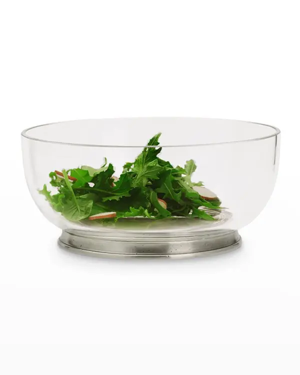 MATCH Medium Round Crystal Salad Bowl