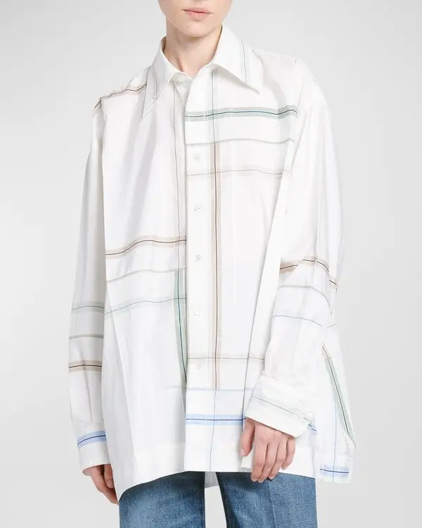 Bottega Veneta Abstract-print Oversized Shirt