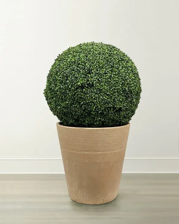 WINWARD HOME Boxwood Ball In Planter