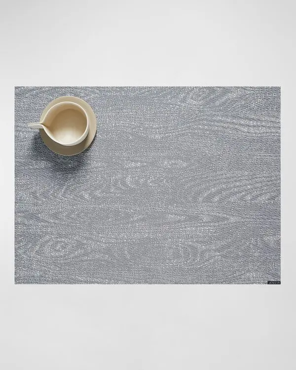 CHILEWICH Woodgrain Placemat, 19" X 14 - Slate