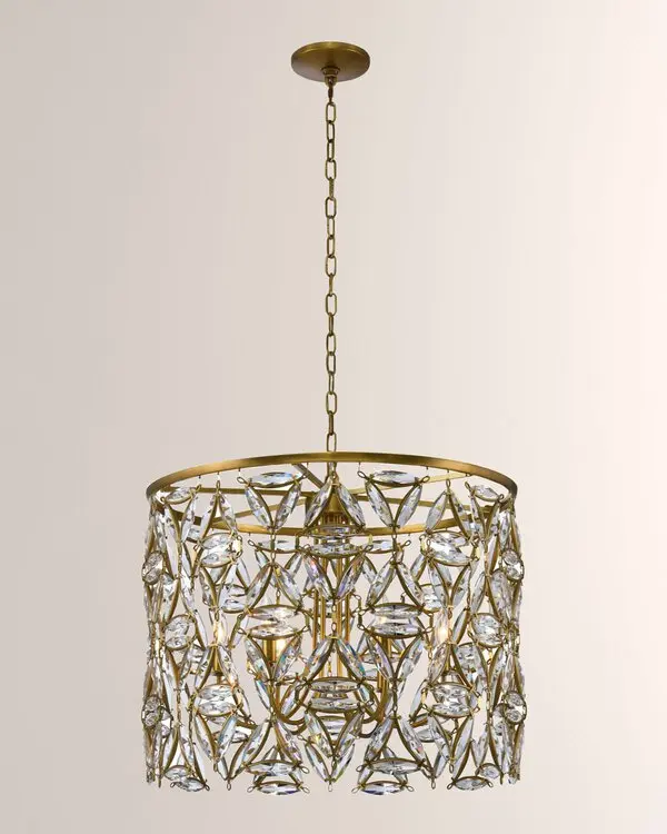 ALLEGRI CRYSTAL BY KALCO LIGHTING Triangulo 8-light Chandelier