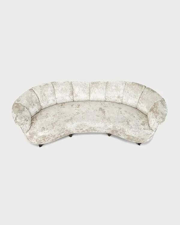 HAUTE HOUSE Lizette Channeled Tufted Sofa 121