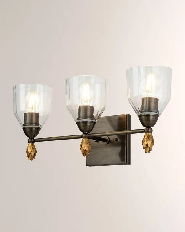 LUCAS + MCKEARN Felice 3-light Bath Vanity Light - Brown