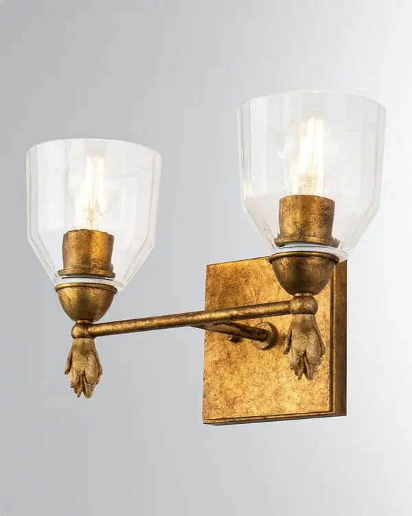 LUCAS + MCKEARN Felice 2-light Bath Vanity Light - Gold