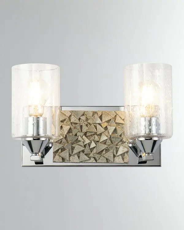 LUCAS + MCKEARN Bocage 2-light Bath Vanity Light - Silver