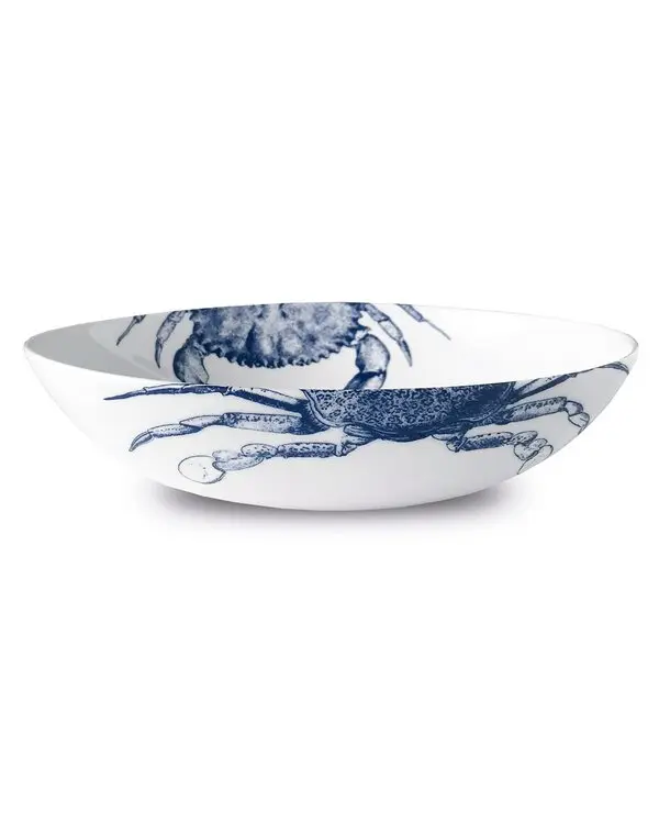 CASKATA Blue Crabs Coupe Soup Bowl Set Of 4