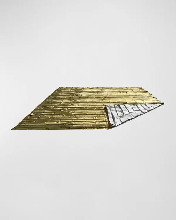 HEALTHYLINE Heat Reflective Survival Mylar Thermal Space Blanket, Set Of 100