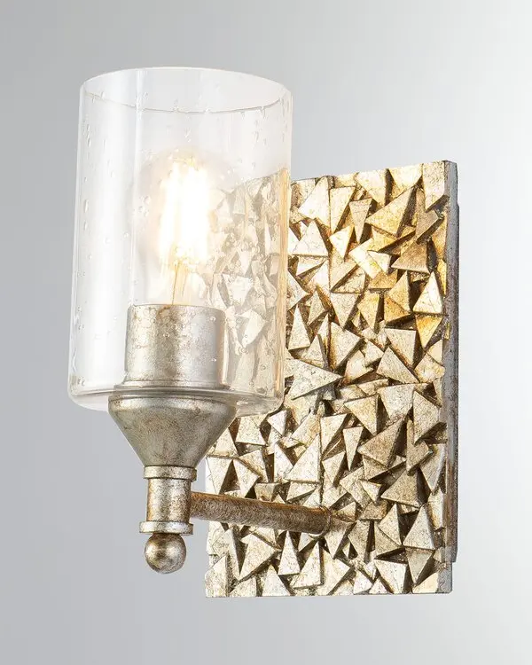 LUCAS + MCKEARN Mosaic 1-light Bath Vanity Light - Silver