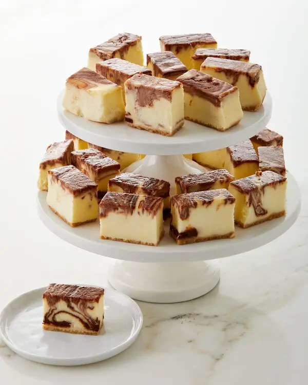 CHEESECAKE ROYALE Chocolate Marble Cheesecake Bites