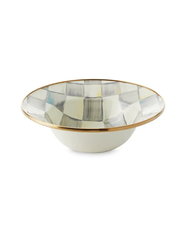 MACKENZIE-CHILDS Sterling Check Breakfast Bowl