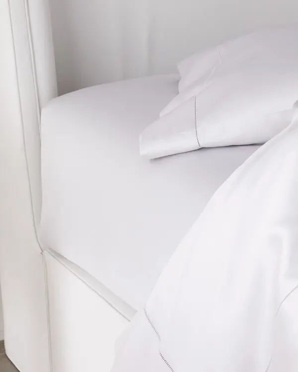 SFERRA Giza 45 Sateen Fitted Sheet - Tin