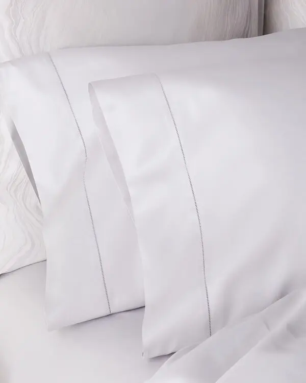 SFERRA Giza 45 King Sateen Pillowcase Pair - Tin