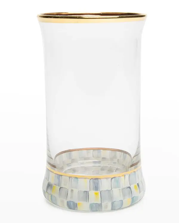 MACKENZIE-CHILDS Sterling Check Highball Glass - One-color