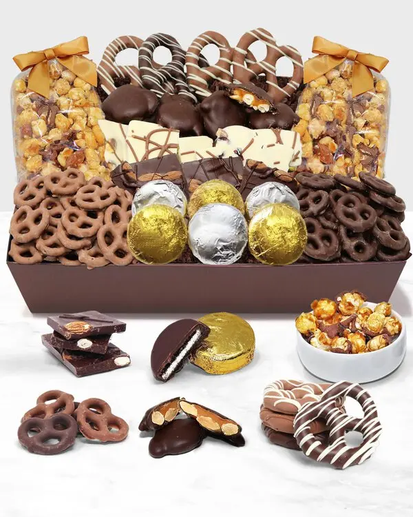 CHOCOLATE COVERED COMPANY Sensational Belgian Chocolate Covered Snack Tray