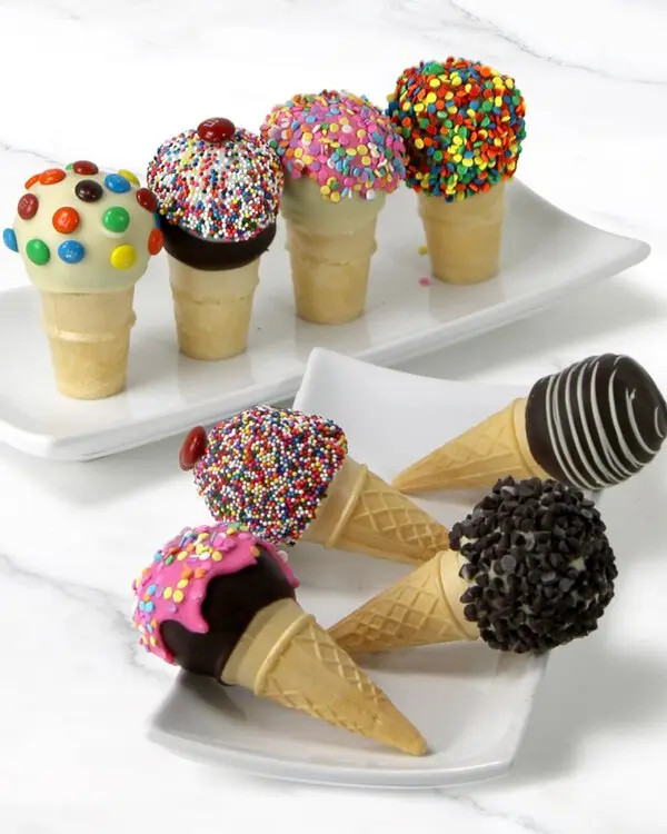 CHOCOLATE COVERED COMPANY Belgian Chocolate Ice Cream Cone Cake Pops