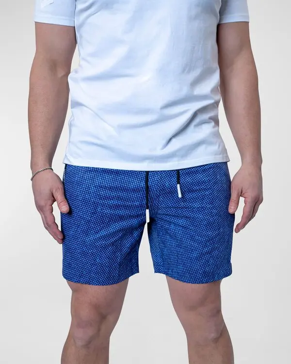 MACEOO Lion Square Dot Swim Shorts