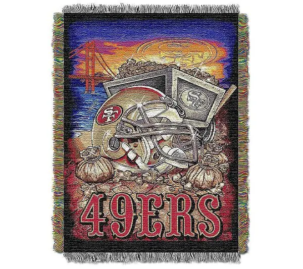 NORTHWEST Nfl Home Field Advantage Woven Tapestry Throw B Lanket