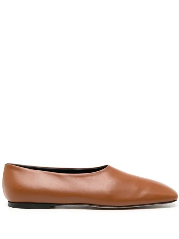 NEOUS Atlas Leather Ballerinas - Brown