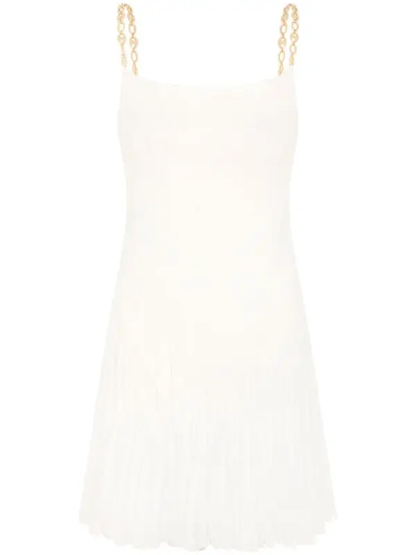 Rabanne Chain-strap Silk Minidress