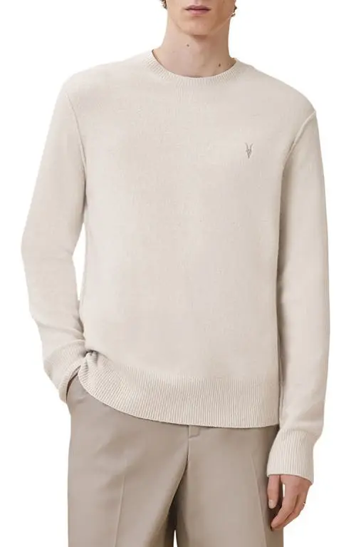 All Saints Statten Crewneck Sweater - Cloudy White