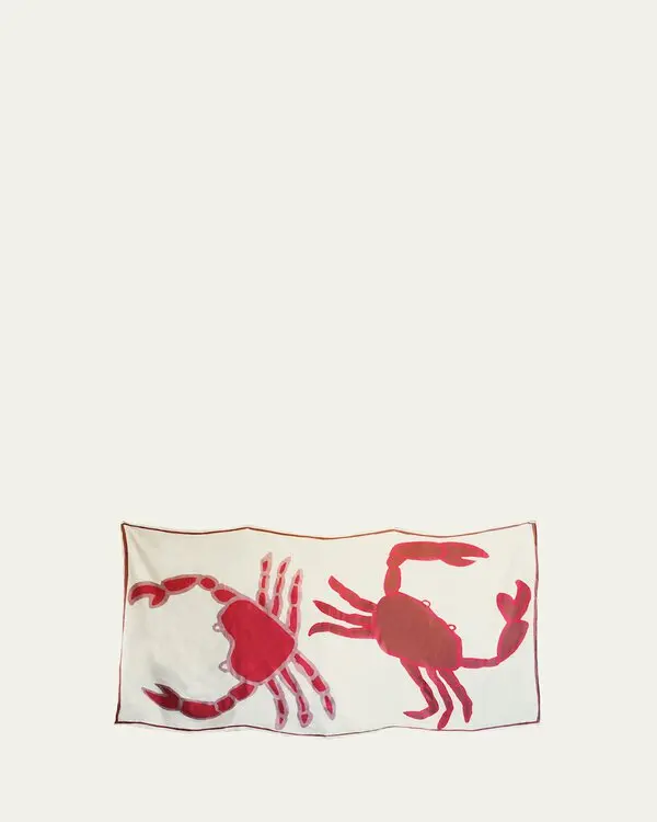 AMUSE LA BOUCHE Crabs Linen Tablecloth