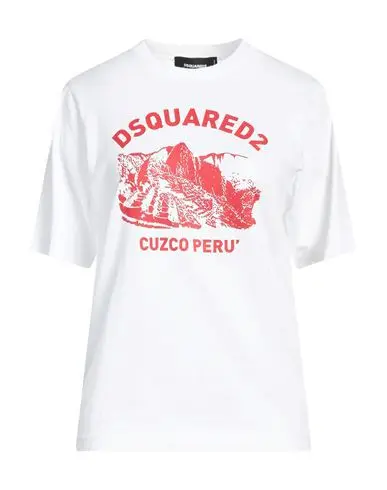 Dsquared2 Printed Cotton T-shirt - White
