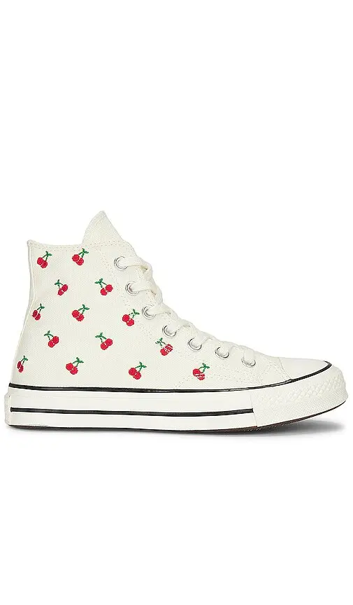 CONVERSE Chuck 70 Cherries Sneaker In White - Egret Black & Red ...