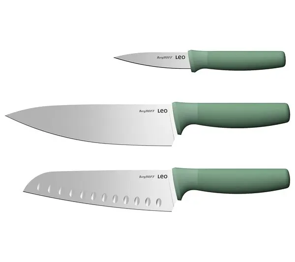 BERGHOFF Forest Stainless Steel 3pc Advanced Kn Ife Set
