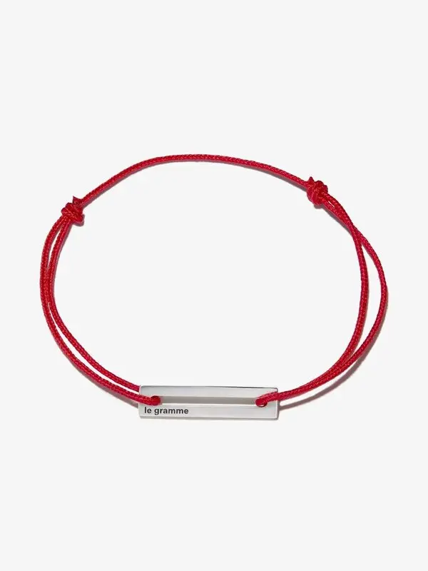 Le Gramme 17/10g Cord Bracelet - Red
