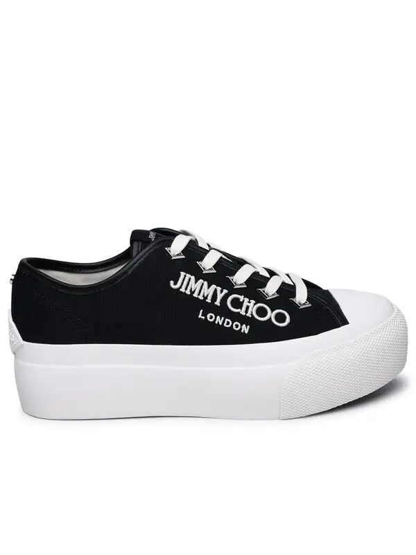 Buy JIMMY CHOO Palma Maxi' Canvas Sneakers - Black At 33% Off ...