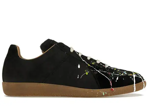 Maison Margiela Paint Replica German Army Trainer - Black