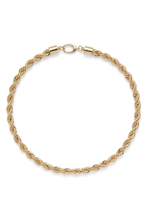 Lady Grey Xl Rope Chain Necklace - Gold