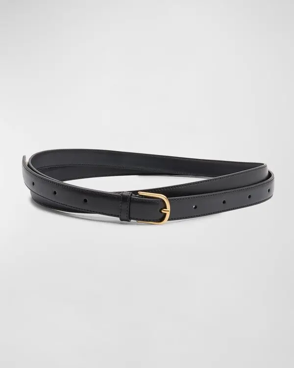TOTÊME Wrap Leather Belt - Black