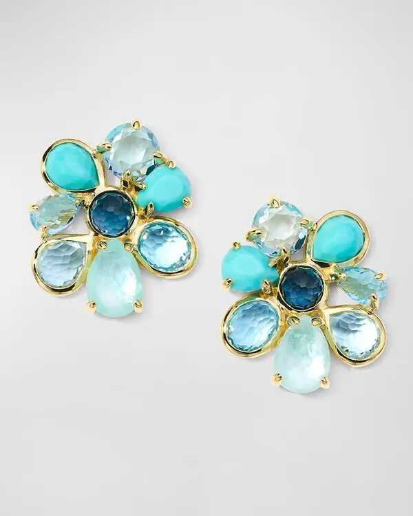 Ippolita 18k Rock Candy Small 8-stone Cluster Earrings - Waterfall