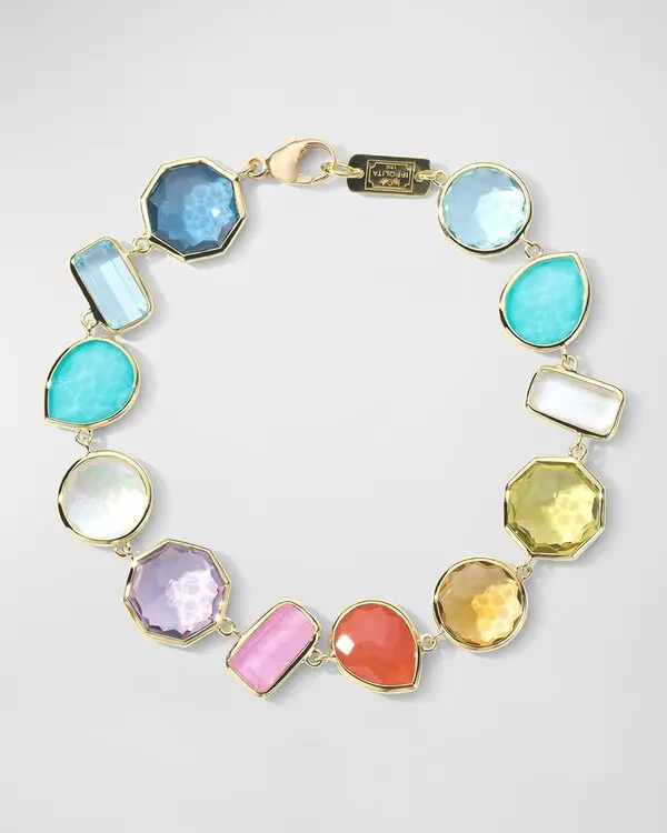 Ippolita 18k Gold Rock Candy Stone Bracelet - Summer Rain