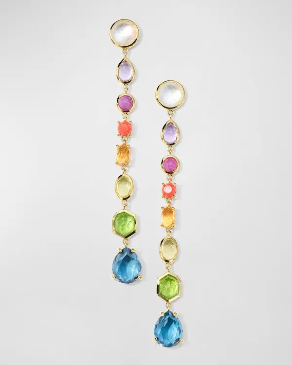 Ippolita 18k Gold Rock Candy Drop Earrings - Summer Rain