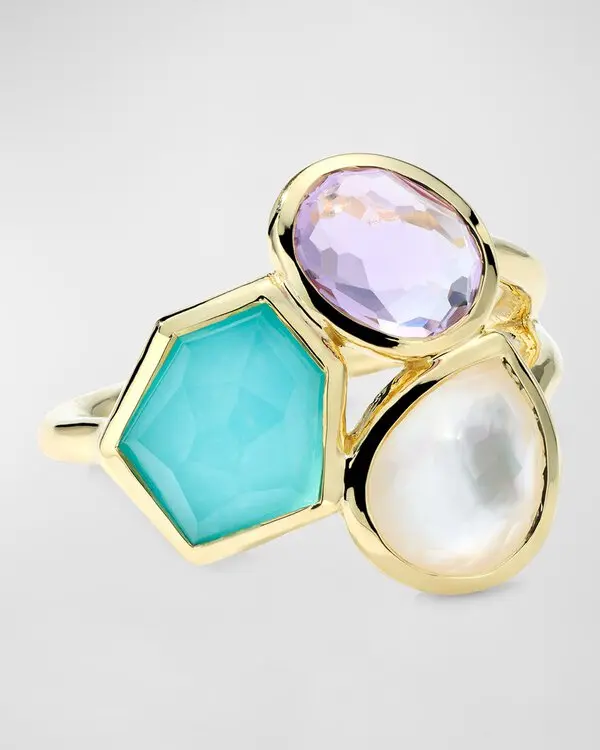 Ippolita 18k Gold Rock Candy Multi Stone Cluster Ring - Summer Rain