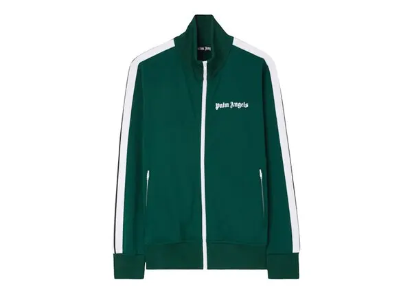 Palm Angels Classic Track Jacket - 5501 Green/white
