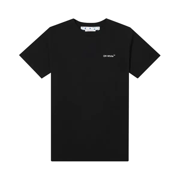 Off-White Wave Diag Slim Tee /white - Black
