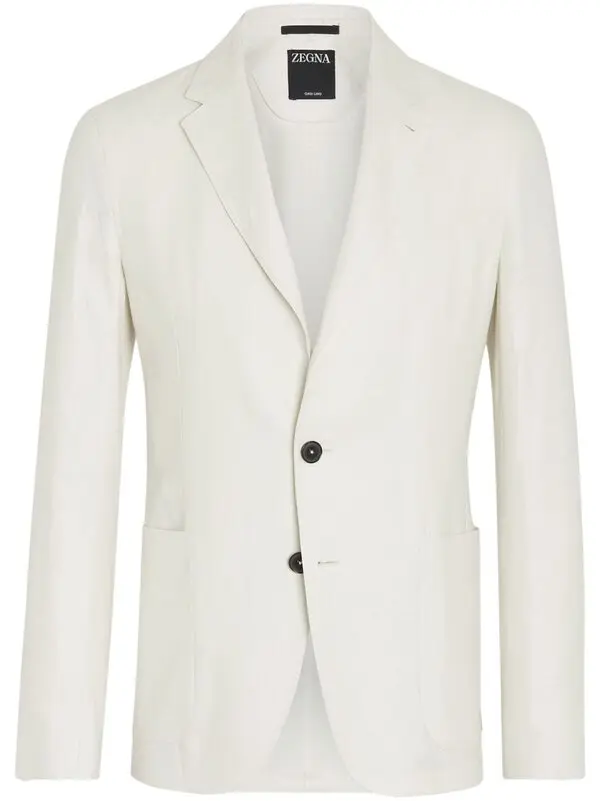 Zegna Single-breasted Linen Blazer