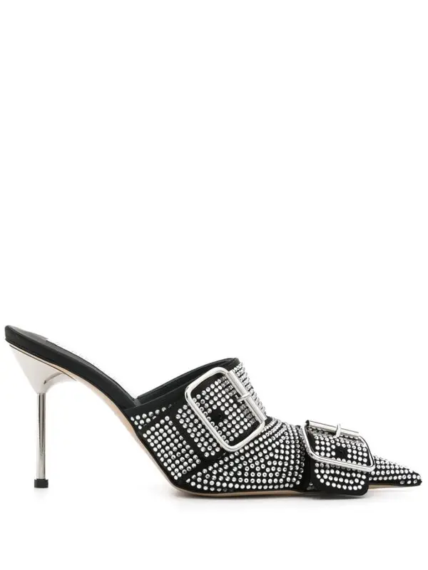 Giuseppe Di Morabito 100mm Crystal-embellished Mules - Black